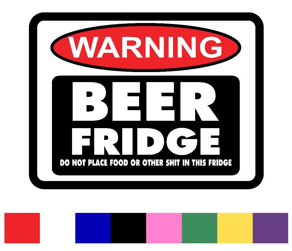 Beer Fridge Decal Vinyl Sticker – BEAU-TEES.CO.UK